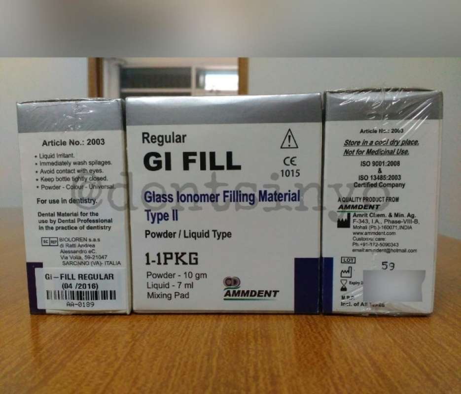 Jual Dental Glass Ionomer Cement Gic Gi Fill Regular Amdent Di Seller ...