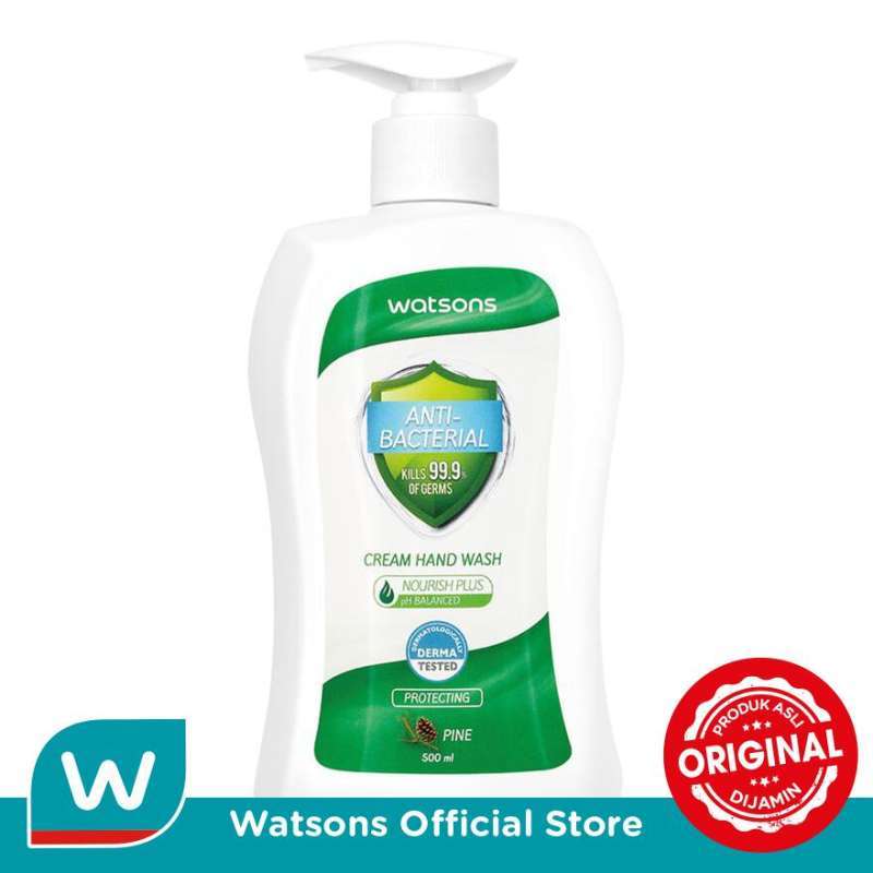 Jual Watsons Protecting Anti Bacterial Cream Hand Wash Protecting Pine ...