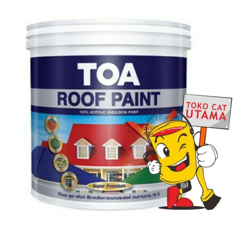 Jual TOA ROOF PAINT Cat Atap Genteng 2,5 Ltr - R190 Rustic Red di ...