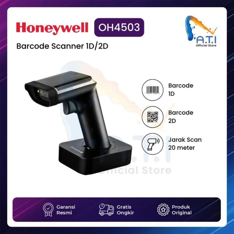 Jual Honeywell Barcode Scanner Oh4503 With Docking 1d 2d Qr Code ...