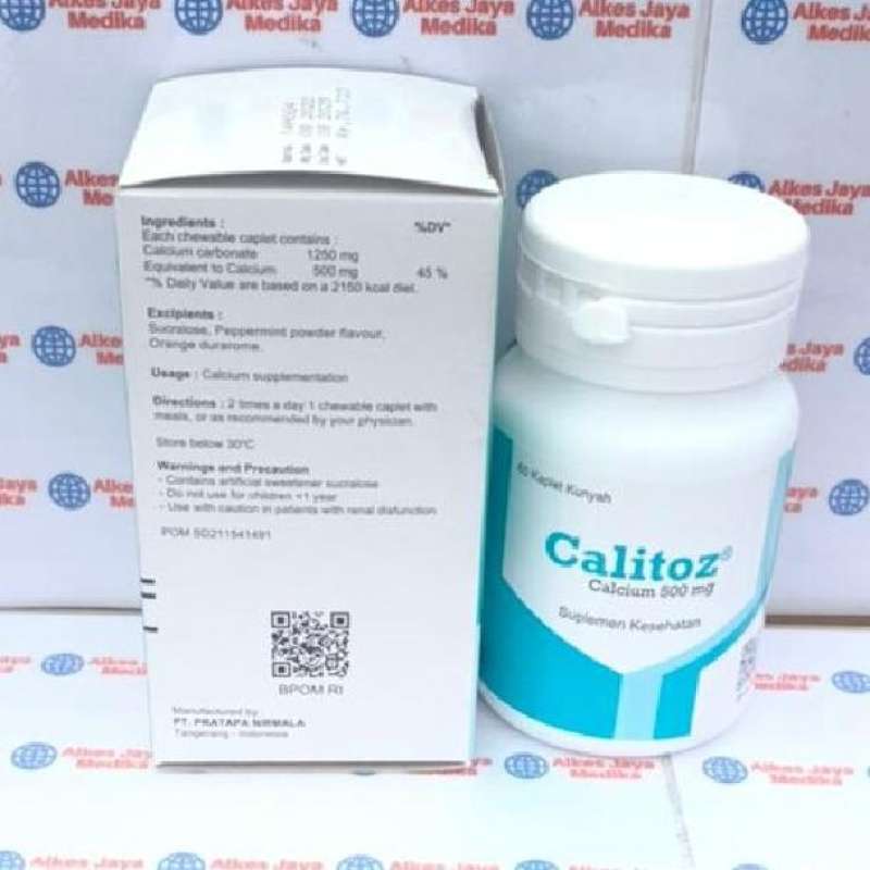 Jual Calitoz/calos 500mg Isi 60 Tablet - Multivitamin Kalsium Di Seller ...