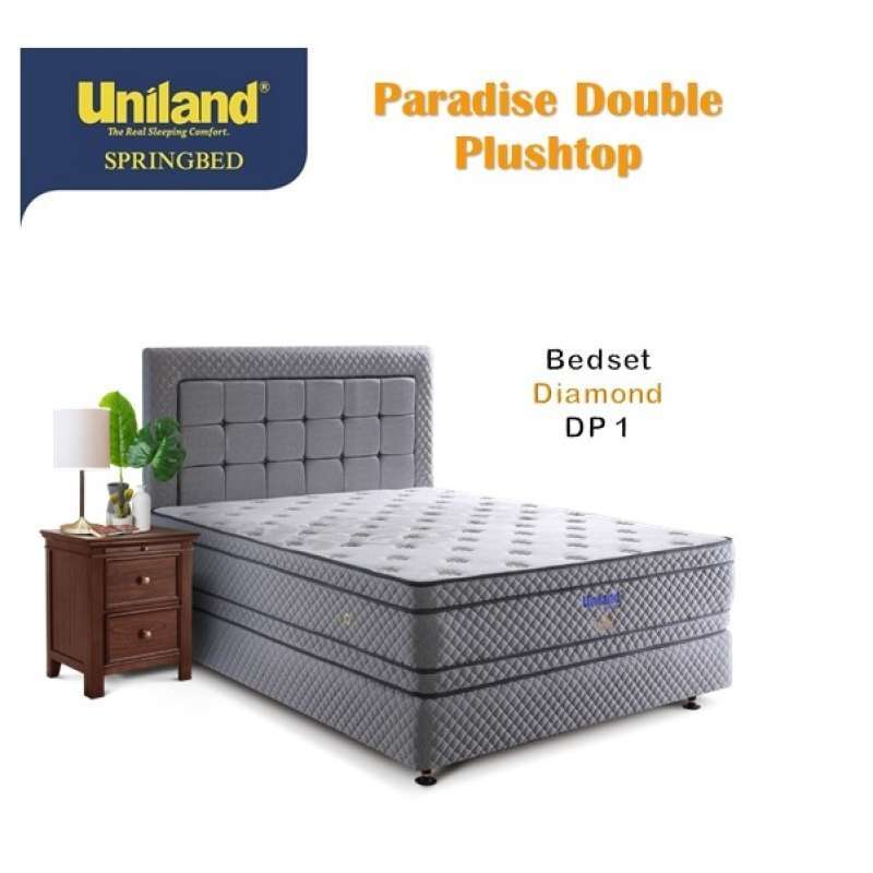 Promo Uniland Paradise Double Plush Top Diamond Komplit Set ... Promo Uniland Paradise Double Plush Top Diamond Komplit Set ...