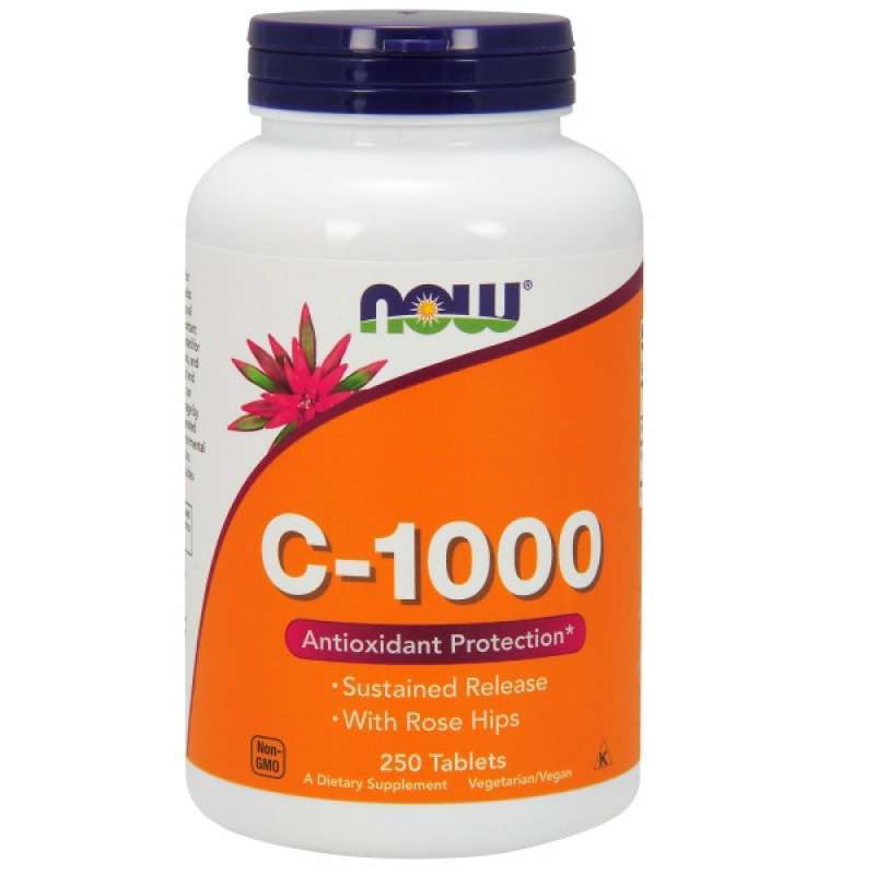 Jual Now Foods Vitamin C-1000 Sustained Release Tablets, 250 Tabs di ...