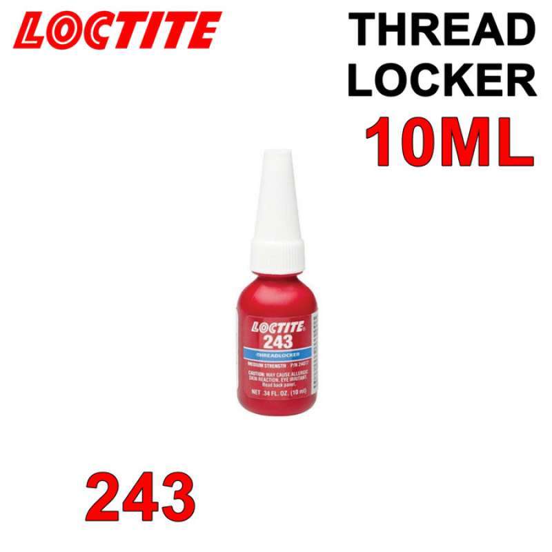 Promo Loctite Thread Lock 243 10ml Threadlocker Medium Strenght Baut ...