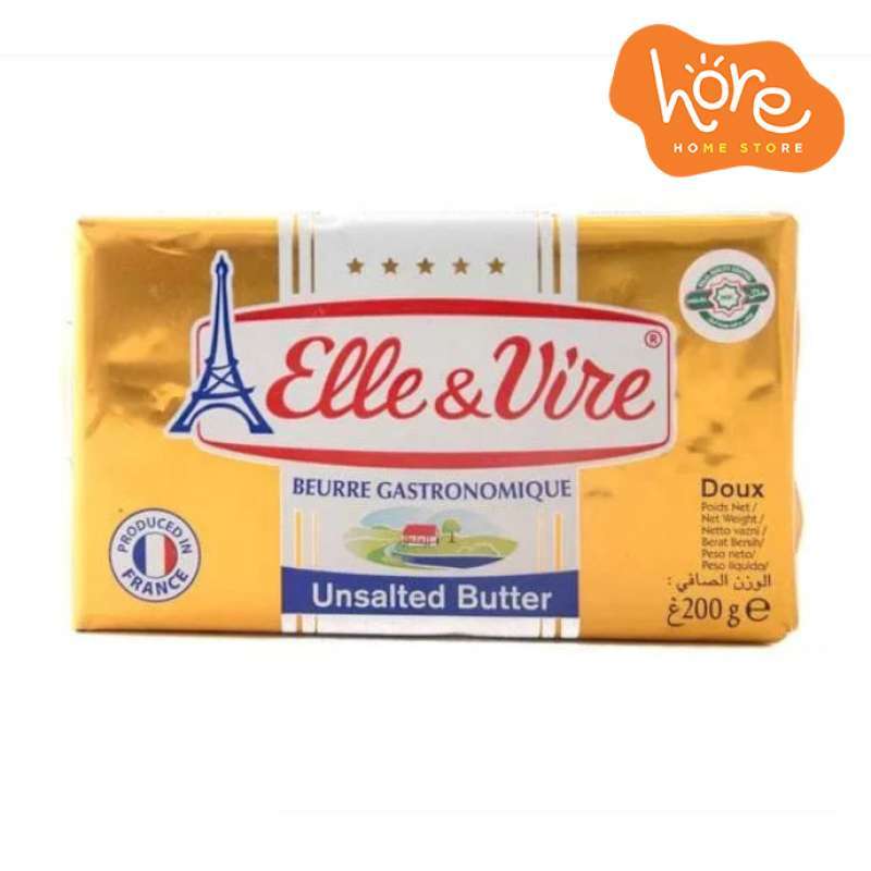 Jual Elle & Vire Butter Packets Unsalted 200 Gram Di Seller Hore - Home ...
