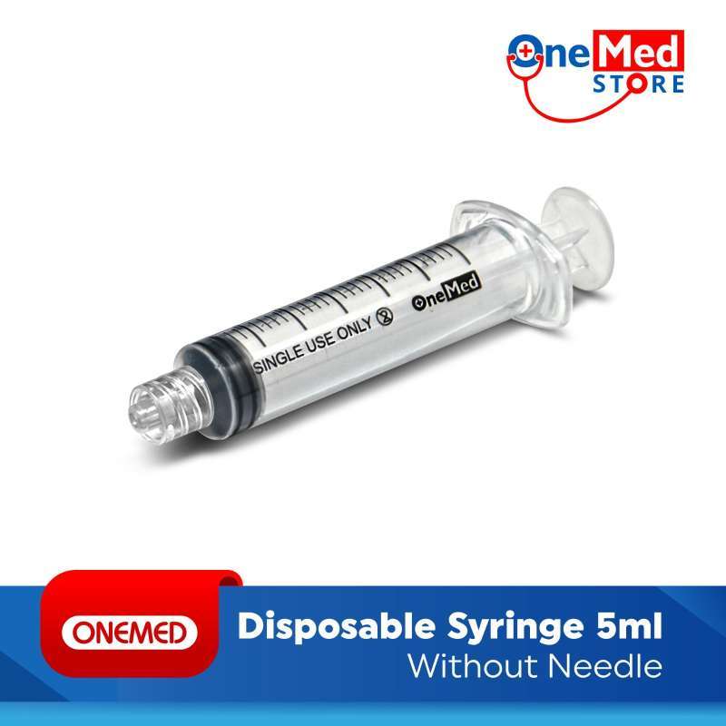 Promo Syringe 5 Cc Without Needle Onemed Tanpa Jarum Pcs Diskon 3% Di ...