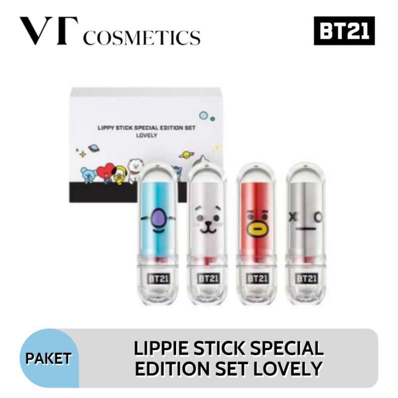 Promo [ Plastik Bts + Postcard ] Free Vt Cosmetics X Bt21 Lippie Stick Special Edition - Isi ...