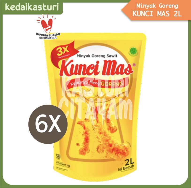 Promo Minyak Goreng Kunci Mas [2 Liter x 1 Karton x 6 Pouch] Diskon 25% ...