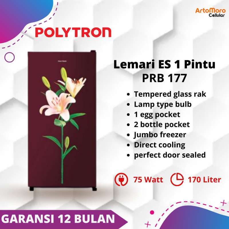 Jual LEMARI ES 1 PINTU POLYRON PRB 177 Kapasitas 170L di Seller ...