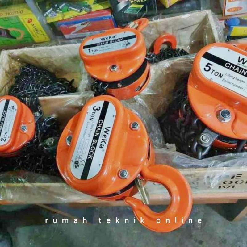 Jual Takel Manual Chain Block Kapasitas 1 Ton X 5 Meter Merek Weka ...