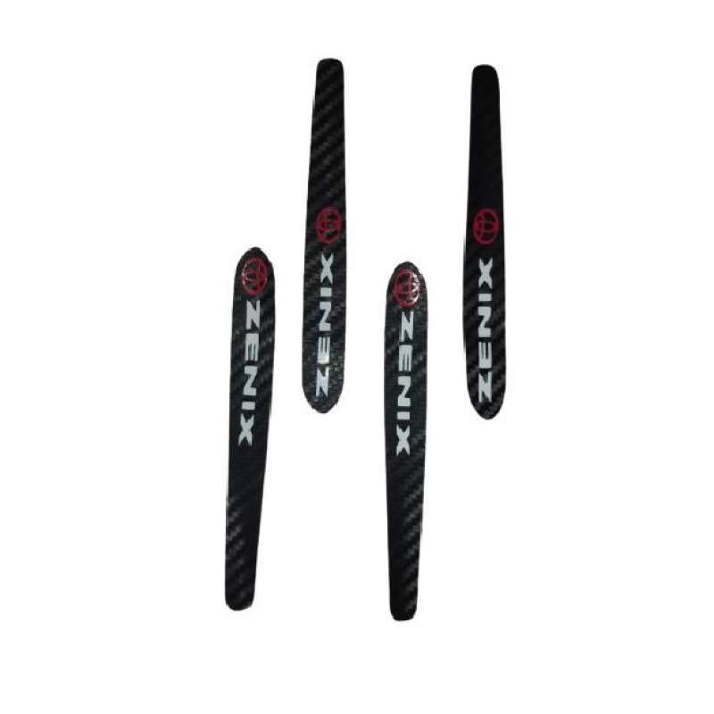 Jual Stiker Mobil Outer Handle Pelindung Pintu Carbon Logo Innova Zenix ...