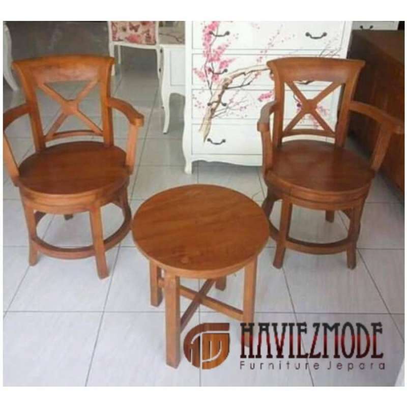 Jual Kursi Teras Putar Motif Silang Jati Jepara di Seller haviezmode Furniture Jepara - Menganti ...