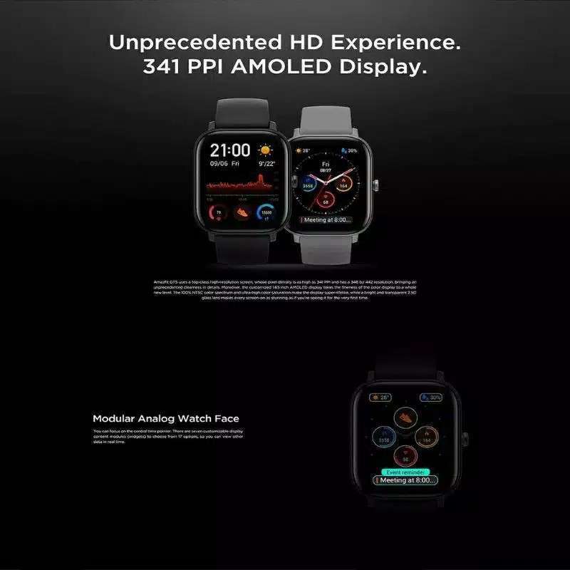 Jual Amazfit Gts Smartwatch Amoled Display Gps Smart Watch Sport ...