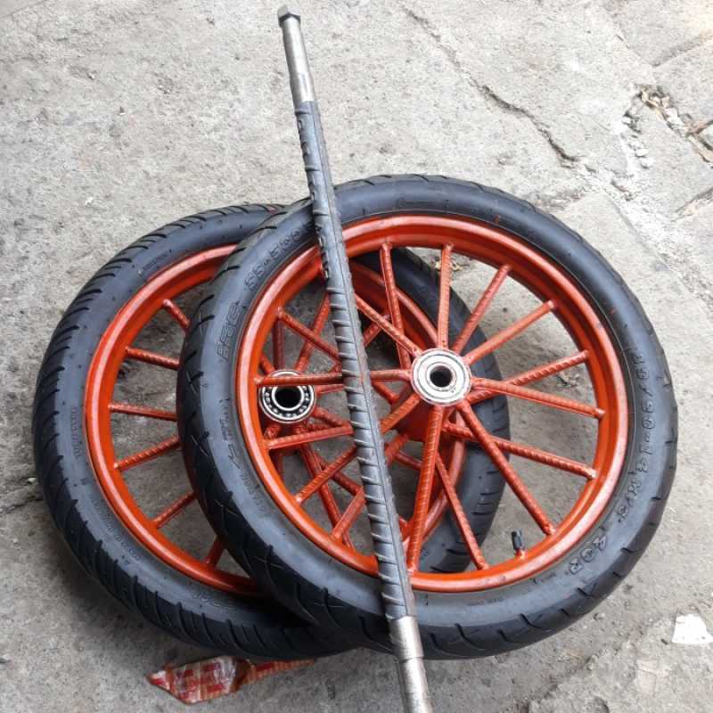 Jual Roda Gerobak 14inch 1sett Roda Kastor Ban Gerobak Di Seller Vexana ...