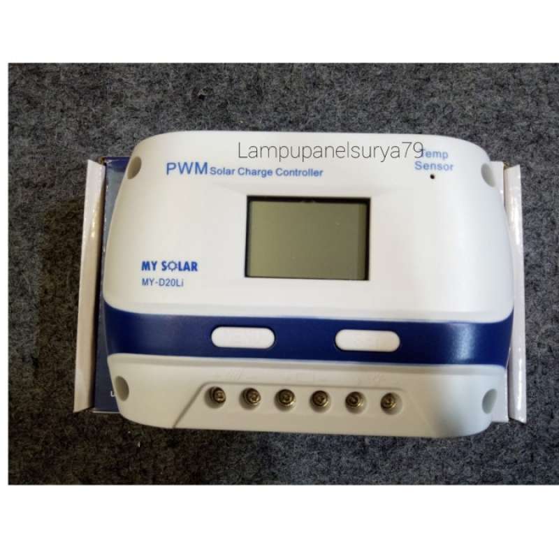 Promo Solar Charge Controller 20A SCC PWM My Solar MY-D20Li 12V/24V ...