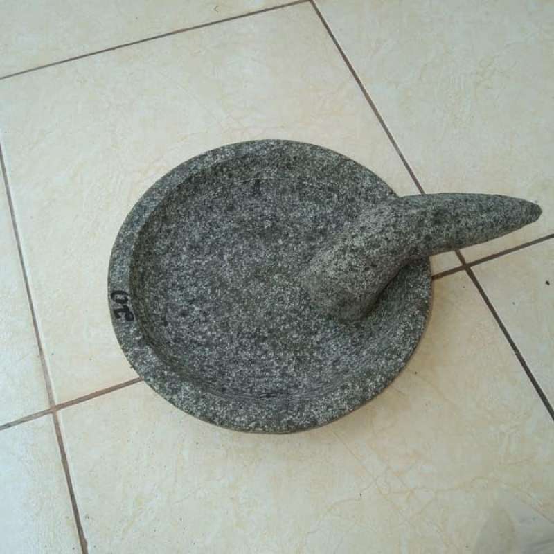 Jual Cobek batu + Anak Cobek batu Asli Batu 20 Cm di Seller PtPrabot ...