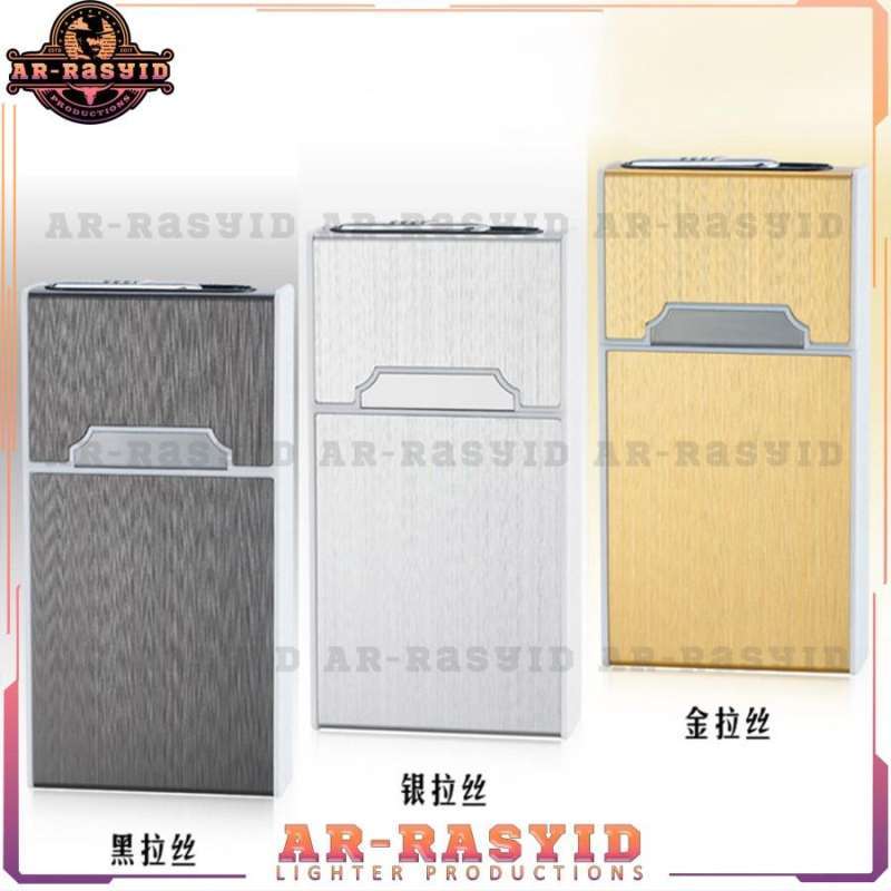 Jual Tempat Kotak Rokok Korek Api Elektrik Usb Henda Lighter Laotou ...