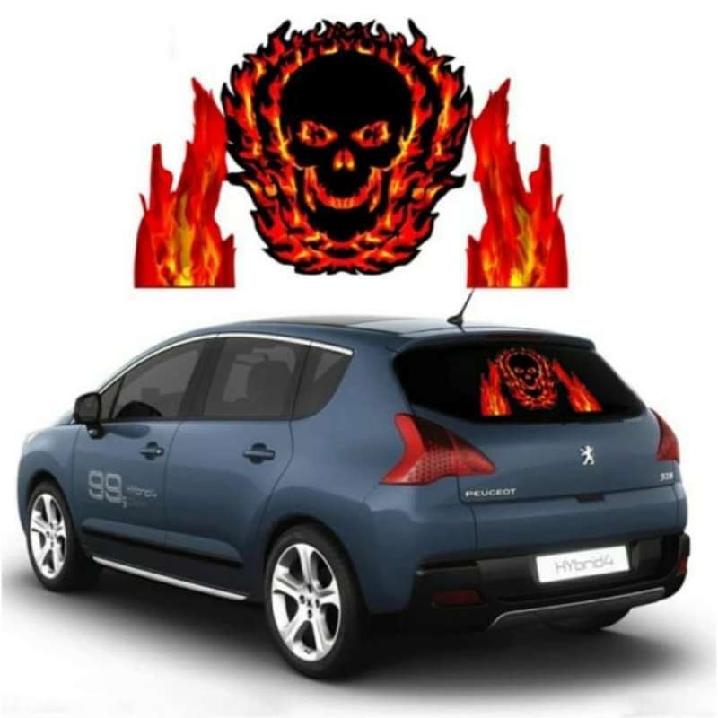 Promo Lampu LED Equalizer Animasi kaca belakang mobil 50 x 25 cm - Fire ...