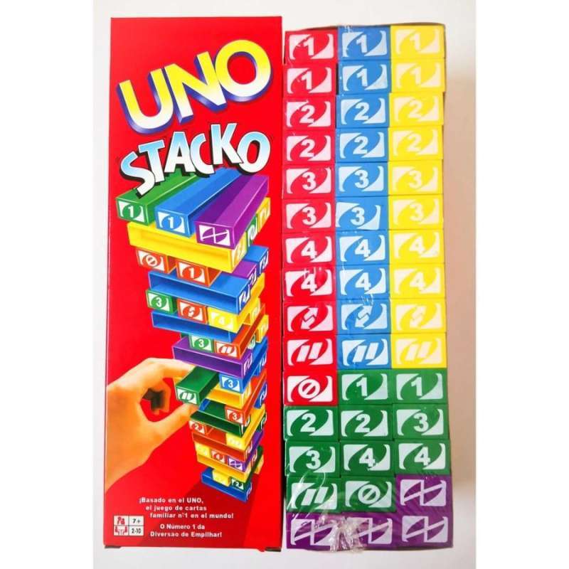 Promo Uno Stacko Stacking Block Tower Game Diskon 2% Di Seller Mekuya ...