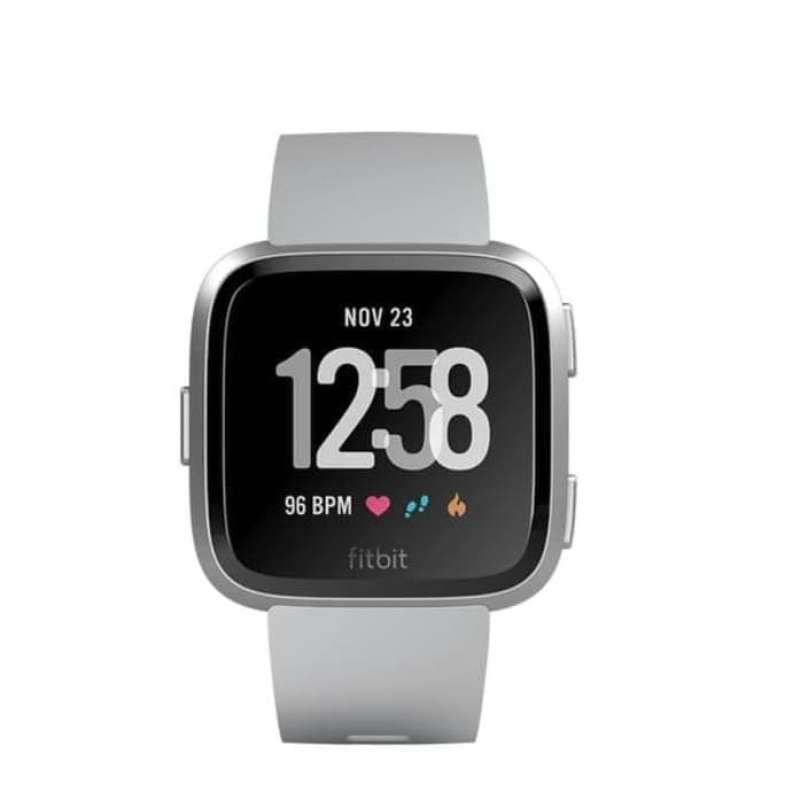 Promo Fitbit Versa GPS Fitness Smart Watch Grey Silver Alumunium Diskon ...