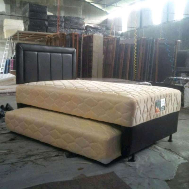 Jual Set Galaxy 2 In 1 120 X 200 Kasur Spring Bed Sorong Lengkap Atas Bswah Di Seller Depo ...