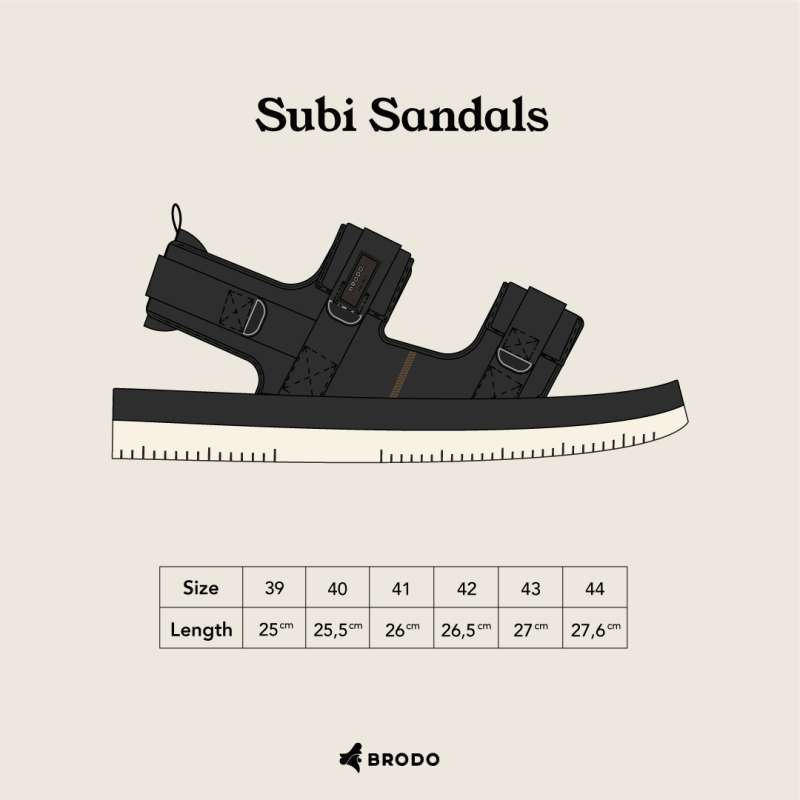 Jual Brodo - Sandals Subi Full Black - 39 Di Seller Brodo Official ...