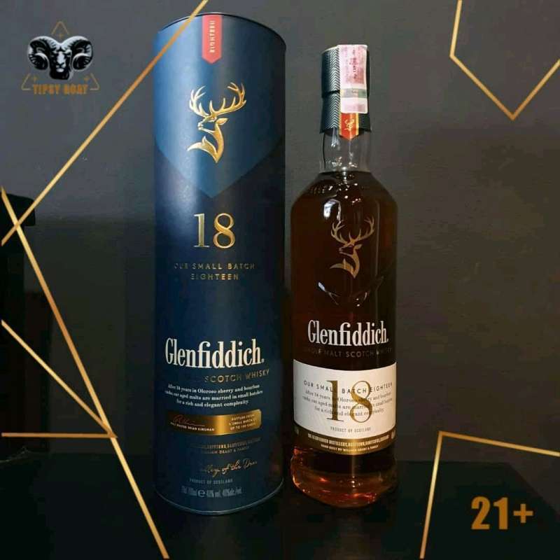 Promo Glenfiddich 18 Yo Single Malt Scotch Whisky Glenfidich Diskon 32% Di Seller Tipsygoat ...