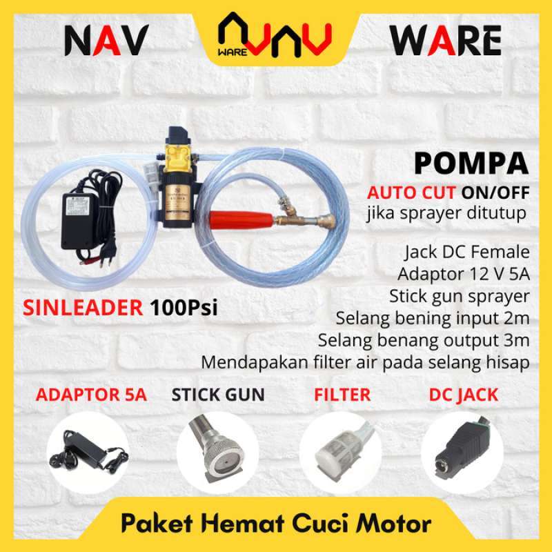 Jual SPECIAL PROMO PAKET POMPA SINLEADER ALAT CUCI MOTOR POMPA AIR ALAT ...