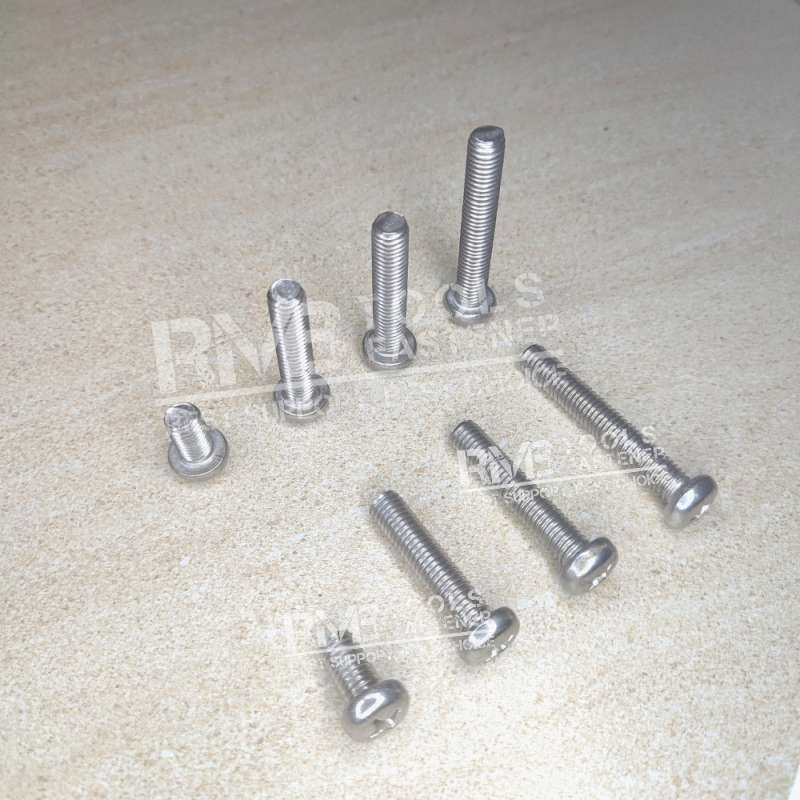 Jual M6x40 Baut Jp Stainless Steel Sus 304 A2-70 Kepala Bulat Obang ...