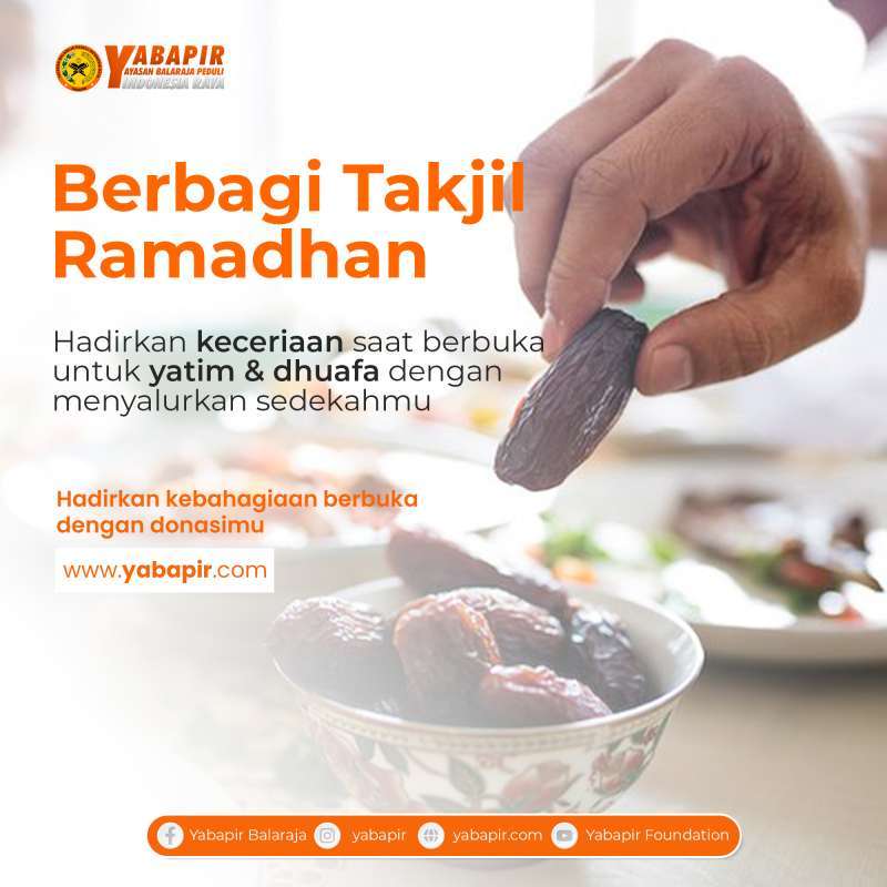 Jual Berbagi Menu Berbuka Yatim dan Dhuafa di Seller YABAPIR - Balaraja, Kab. Tangerang | Blibli