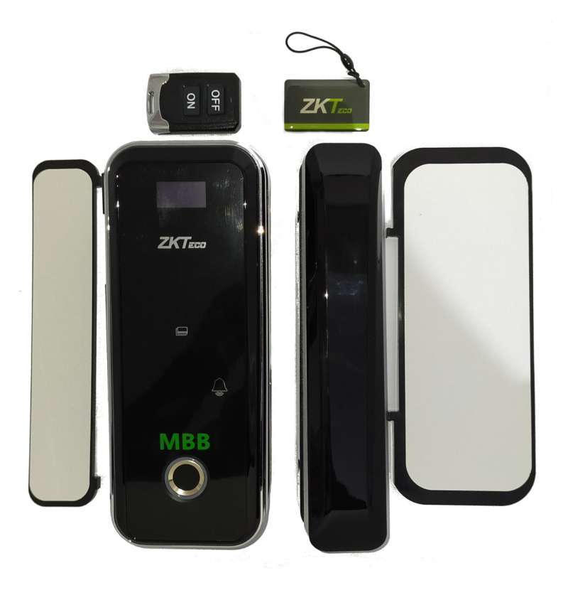 Jual ZKTeco Smart Door Lock / Smart Lock Pintu KACA MBB GL300 di Seller ...