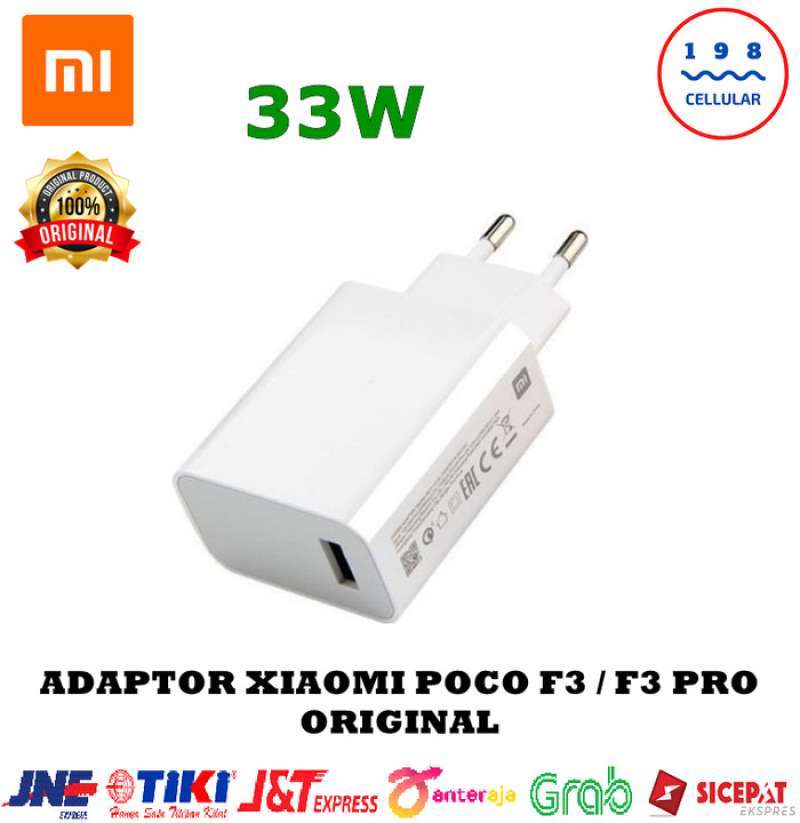 Jual Adaptor Xiaomi Poco F3 F3 PRO 33W Adapter Turbo Charge Original di ...
