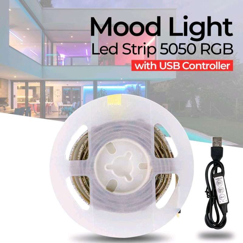 Jual Taff Smd2835 Lampu Led Strip Rgb Gaming Usb 2m Dekorasi Hias Kamar ...