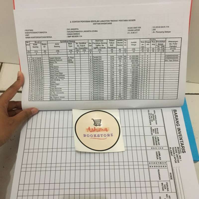 Jual Buku Induk Barang Inventaris // Administrasi Sekolah Terbaru Di ...