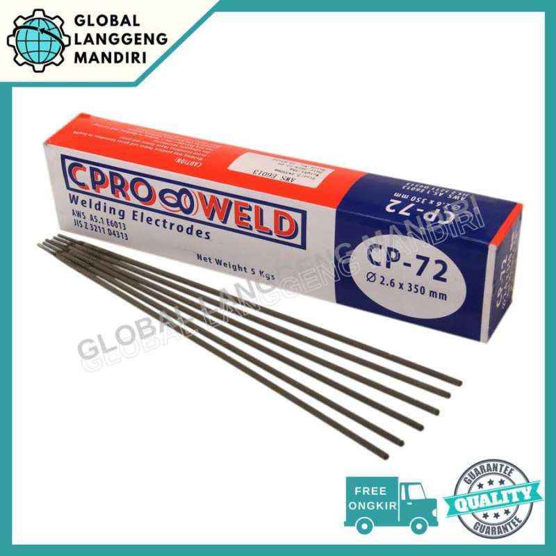 Jual KAWAT LAS CP-72 2.6MM (5KG) CPROWELD / ELECTRODE CP72 2.6 MM BESI di Seller Global Langgeng ...
