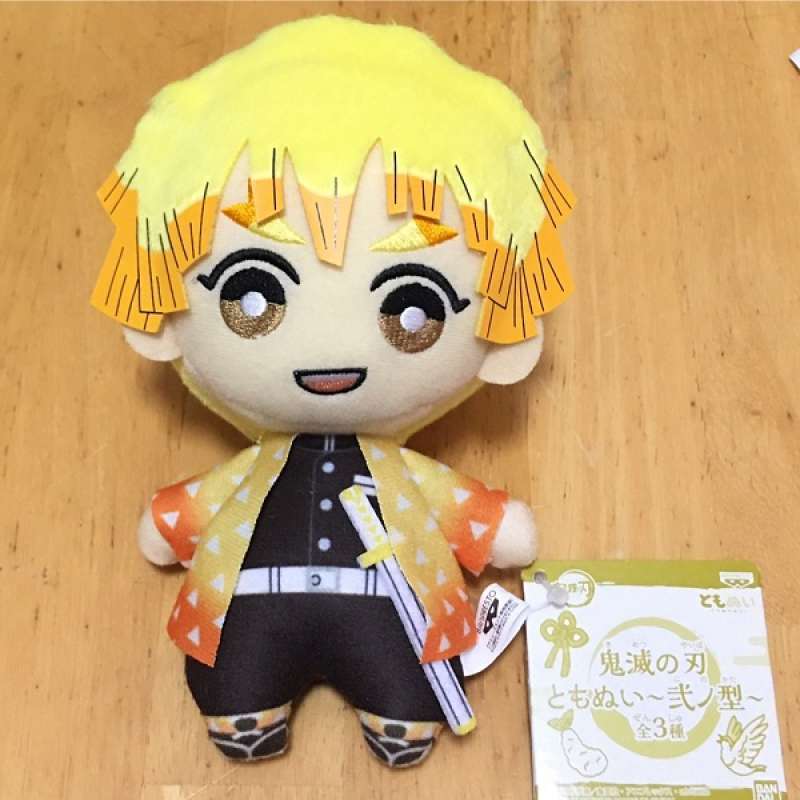 Jual Agatsuma Zenitsu Plush Mascot Kimetsu no Yaiba Tomonui Second Form ...