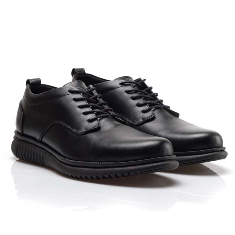Jual Sepatu Pria Sepatu Formal Hatta Black sepatu kulit formal kerja ...