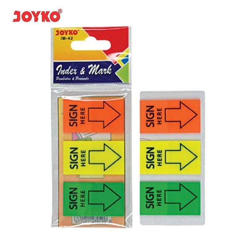 Jual Post It / Sticker Index & Mark Sign Here Joyko IM-42 ( PCS ...