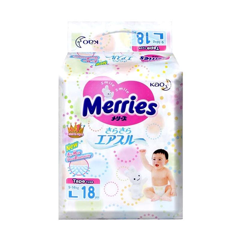 Jual Merries Popok Bayi Tipe Perekat [Size L/18 pcs] di Seller ...