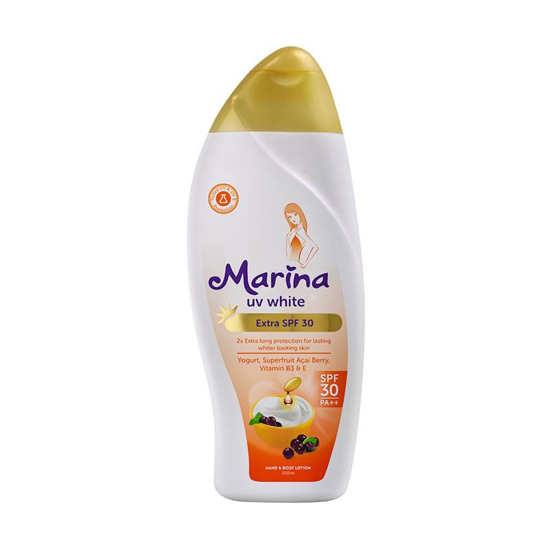 Jual Marina UV White Extra SPF 30 Hand and Body Lotion [200 mL] di ...