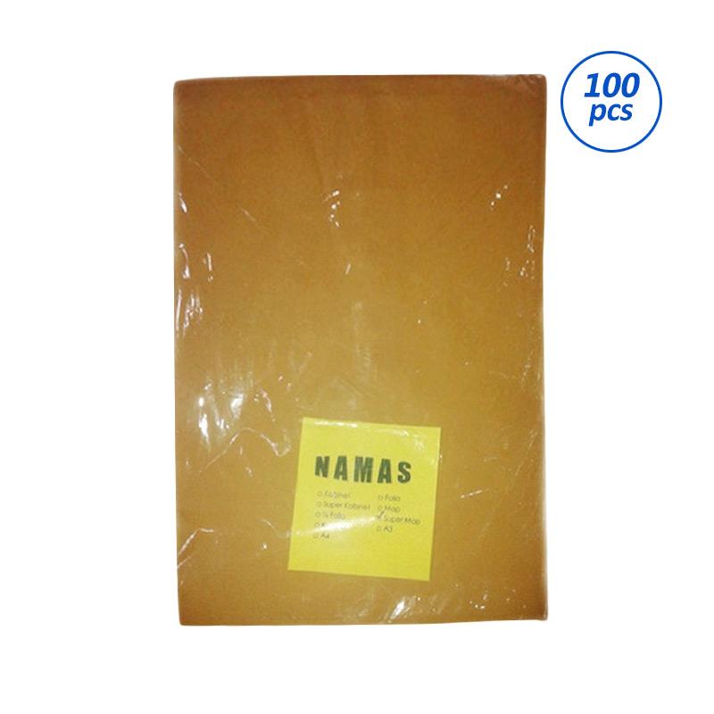 Jual Namas Amplop Coklat Polos Uk. Super Map [1 Packs/100 Pcs] Di ...