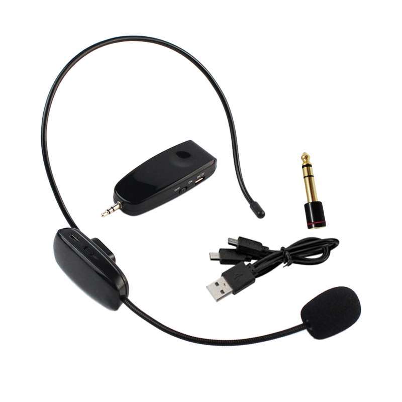 Jual 2.4G Wireless Headset Microphone Transmitter Receiver Classroom ...
