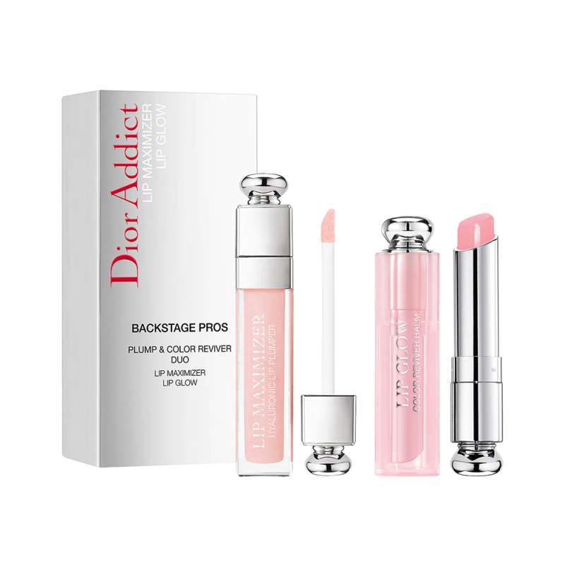 Jual Dior Addict Backstage Pros Plump & Color Reviver Duo Lip Glow Lip ...
