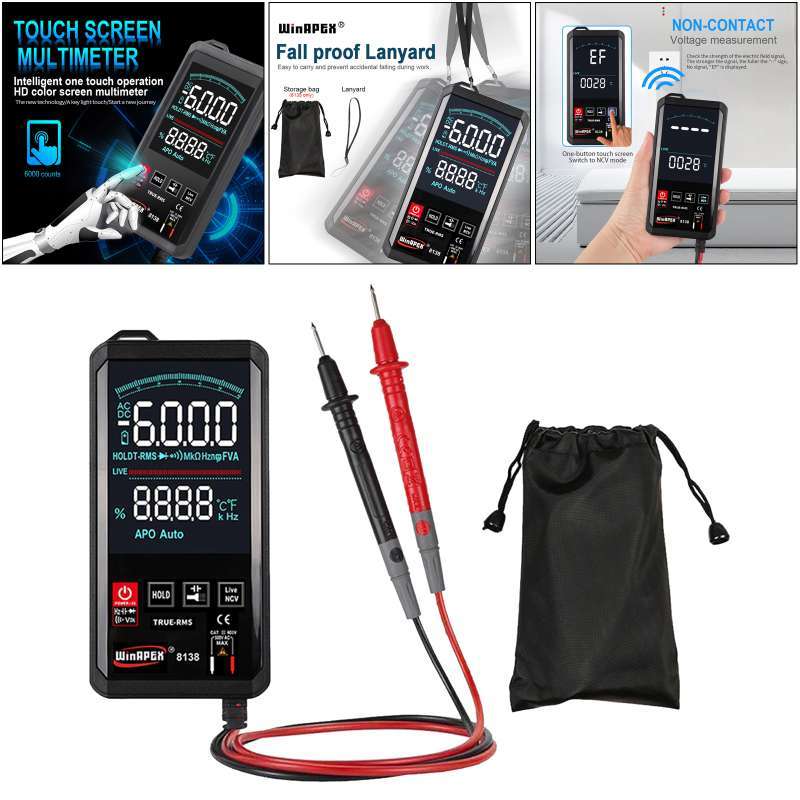 Jual Digital Multimeter Trms 6000 Counts Tester Ohmmeter Fast ...