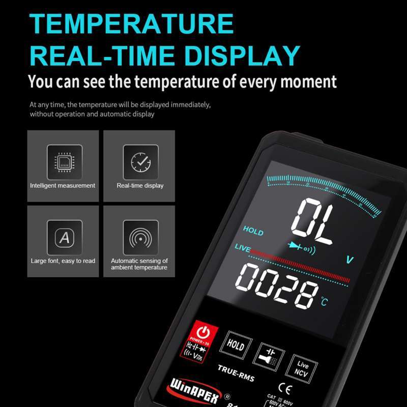 Jual Digital Multimeter Trms 6000 Counts Tester Ohmmeter Fast ...