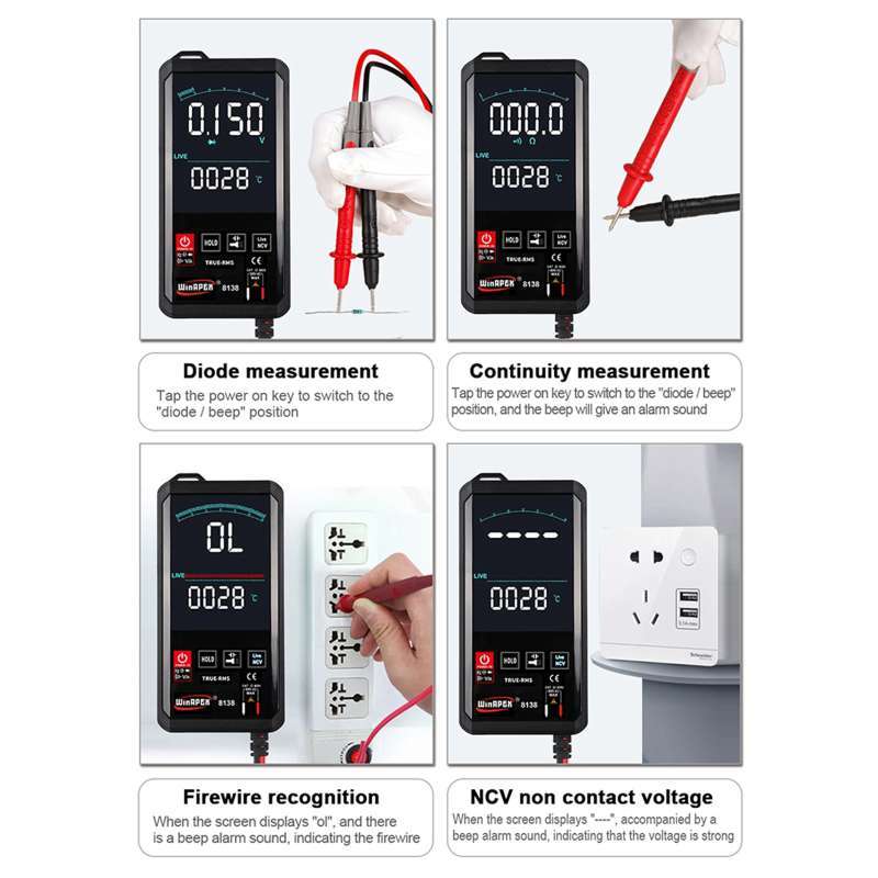 Jual Digital Multimeter Trms 6000 Counts Tester Ohmmeter Fast ...
