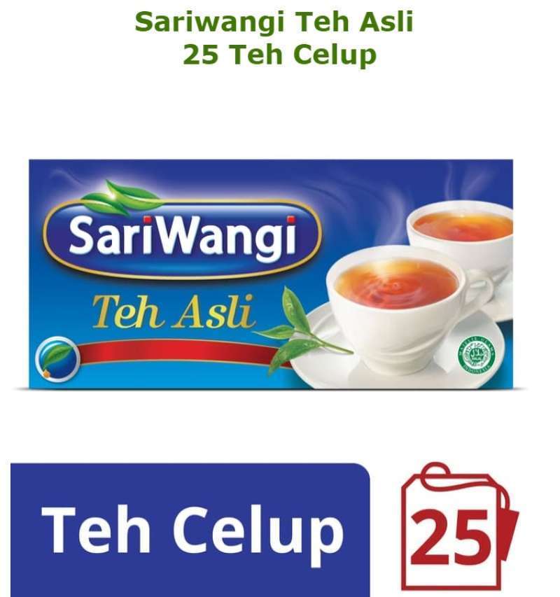 Jual Sari Wangi Teh Celup Tea Bag 25 Pcs bundle 4 SariWangi, teh ...