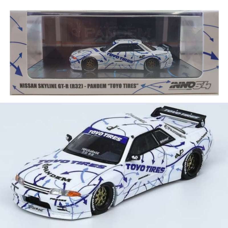 Promo Inno 1:64 Nissan Skyline GTR R32 Pandem Toyotires Diskon 2% di ...
