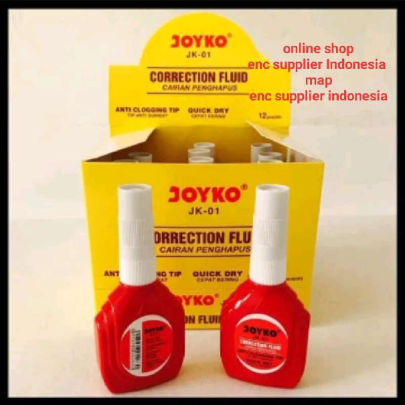 Jual enc - tip ex joyko JK-01 correction fluid tip ex botol cair joyko ... Jual enc - tip ex joyko JK-01 correction fluid tip ex botol cair joyko ...
