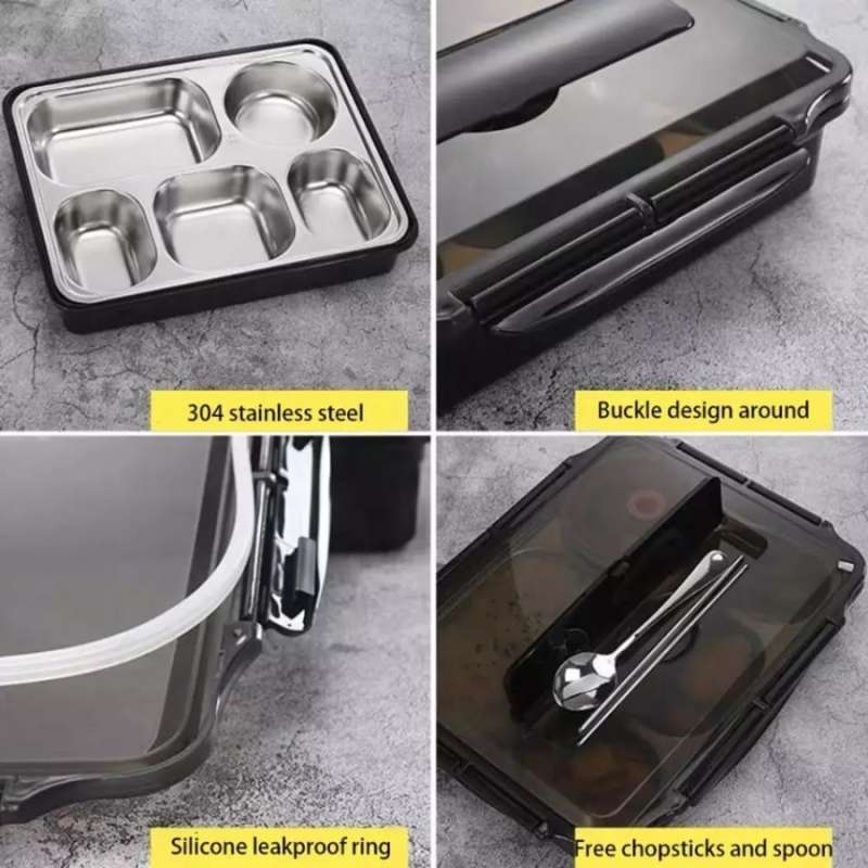 Jual Triple W 1200ml Lunch Box Bento Kotak Bekal Makan Siang Stainless ...